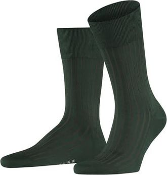 Falke Shadow M So coton fantaisie 1 paire, Chaussettes Homme, Vert Hunter Green 7441, 43-44