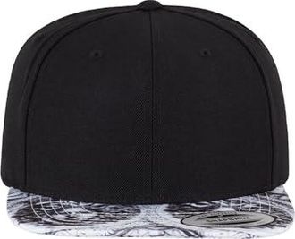 Flexfit Mixte Sun King Snapback Blk/WHT One Size Casquette, blk/WHT, Taille Unique EU