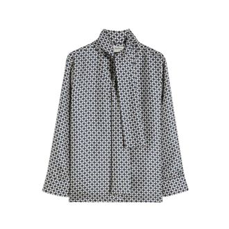 Max Mara Vittoria Shirt mit geometrischem Print - - Blouses & Shirts - Damen - Mehrfarbig - M