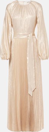 SIMKHAI Midikleid Varenya aus Satin