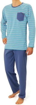 Sesto Senso Pyjama Homme Long Coton 100% Vetements De Nuit Ensembles Pantalon et Manche Longue XXL 02 K67ZC