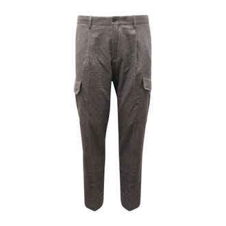BRIGLIA 1949 Kaschmir-Cargohose in Grau - - Trousers - Herren - Grau - XL