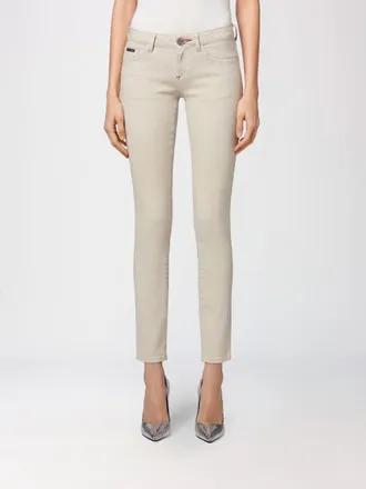 Philipp Plein Jean skinny en denim stretch &agrave; taille mi-haute