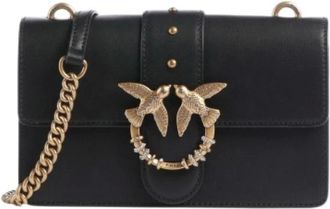 Pinko Pinko - Love One Mini New Buckle - Femme - Sacs - Noir - Taille: ONE Size
