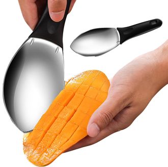 Generic Mango-Schneidewerkzeug, Mango-Entkerner und Schäler | Robuster ergonomischer Mangoschneider - Effizienter Obst- und Gemüseschäler, rostfreies Design f
