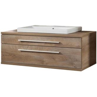 Fackelmann STANFORD Badm&ouml;bel Set 2 Teile / Keramik Waschbecken / Waschbeckenunterschrank mit 2 Schubladen / Soft-Close-System / hochwertiger