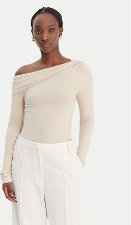 Guess Bluse W6RP15 KD012 Beige Slim Fit