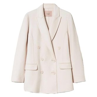 Twinset Damen, Jacken, Wei&szlig;, LGr&ouml;&szlig;e