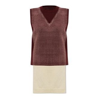 Maison Margiela Wollweste - - Knitwear - Damen - Rot - M
