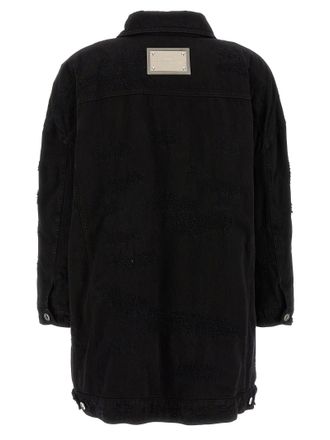 Dolce & Gabbana Womens Black Cotton Denim Jacket Clothing