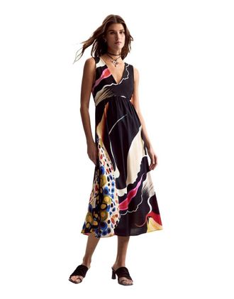 Desigual robe con&ccedil;ue par mr. christian lacroix en noir