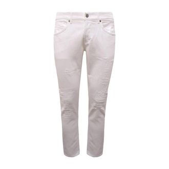 Dondup Distressed Skinny Hose - - Jeans - Herren - Wei&szlig; - W38