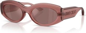 Jimmy Choo London Femme, Accessoires, Rose, Taille: 54 MM Jc6002U Lunettes de soleil