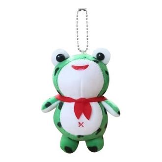 Generic Porte-cl&eacute;s amusant grenouille - Porte-cl&eacute;s animal de dessin anim&eacute; | Porte-cl&eacute;s de voiture grenouille | Ornement en peluche | Pendentif de porte-cl&eacute;s |