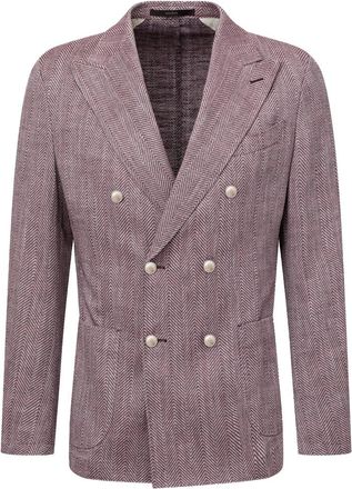 Windsor Ungef&uuml;ttertes Fischgr&auml;t-Sakko mit Leinen und Stretch, Shaped Fit in