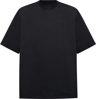 The Attico Femme, Tops, Noir, Taille: 34 FR Logo Cotton T-Shirt