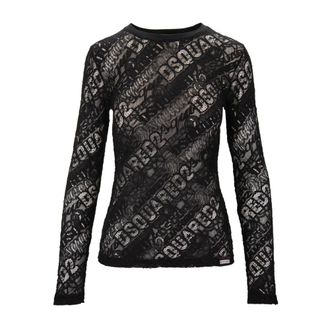 Dsquared2 Langarmshirts - - Tops - Damen - Schwarzk - L