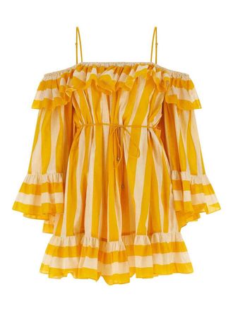 Zimmermann Robe Au Genou - Jaune