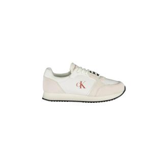 Calvin Klein Wei&szlig;e L&auml;ssige Ledersneaker - - Shoes - Herren - Wei&szlig; - 43 EU