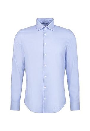 Seidensticker Chemise &agrave; Manches Longues Slim fit, Bleu Moyen, 41 Homme