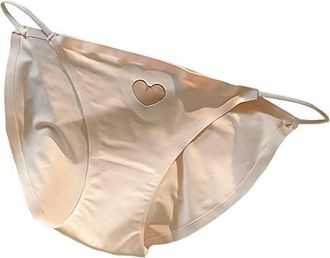 Generic Culotte sans Couture Femme Culotte Femme sans Couture Culotte Femme De Classique T-String Taille Basse &Eacute;lastique Unie Ultra Fine Seamless Ventre Plat 