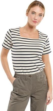 Armor Lux Marinière col carré en Coton équitable COURSIVE