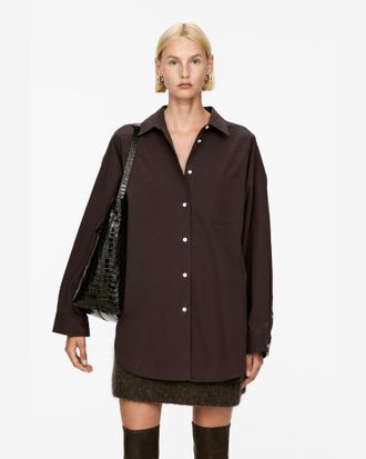 Arket Hemd Mit Dolman-&Auml;rmeln -Braun