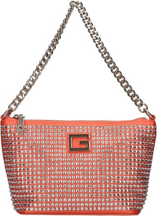 Guess Femme, Sacs, Orange, Taille: ONE Size Sac en satin et strass