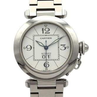 Cartier Pre-owned Acier inoxydable montres - Homme - Pre-owned - Blanc - Taille: ONE Size