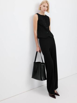 Mango Gilet costume boutons noir - Femme - 2XL - MANGO