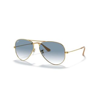 Ray-Ban unisex, Accessoires, Jaune, Taille: 62 MM Aviator Lunettes de Soleil Style Classique Hauts Voleurs