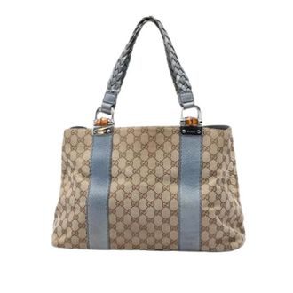 Gucci Sac cabas en toile Pre-owned - Femme - Pre-owned - Beige - Taille: ONE Size