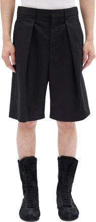 Ann Demeulemeester Homme, Shorts, Noir, Taille: L Noralft Wide Leg Pleated Shorts