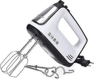 Severin Batteur &eacute;lectrique 400 W, Fouet &eacute;lectrique avec 5 vitesses, fonction turbo et poign&eacute;e Soft-Touch, Batteur mixeur livr&eacute; avec 2 fouets et 2 crochets de 