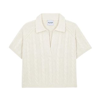Kujten Kujten, Femme, Pulls, Beige, Taille: 38 FR Cashmere Tricots