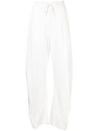 JNBY pantalon de jogging droit &agrave; lien de resserrage - Blanc