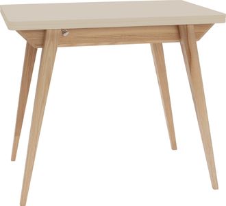 RAGABA Esstisch Envelope, ausklappbar B90/130 x H76 x T65 cm, für 4 bis 6 Personen, mit einem Fach 84 x 46 x 7 cm unter der Tischplatte, FSC-Holz, ideal für 