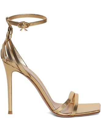 Gianvito Rossi sandales à bride cheville 105 mm - Or