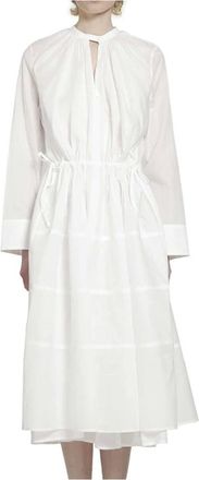 Jil Sander Femme, Robes, Blanc, Taille: 38 FR Dress 259 MF