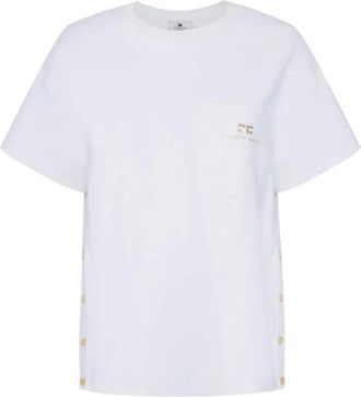 Elisabetta Franchi Damen, Oberteile, Weiß, XLGröße