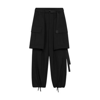 sacai Damen, Hosen, Schwarzk, SGr&ouml;&szlig;e