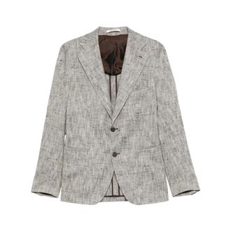 Tagliatore Blazer mit fallendem Revers - - Jackets - Herren - Grau - L