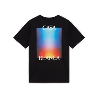 Casablanca Gradient Casa Logo T-shirt - - Tops - Herren - Schwarzk - L