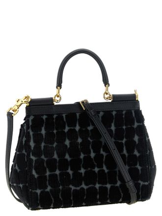 Dolce & Gabbana Fabric Top Handle Bag - Black