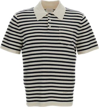 A.P.C. A.p.c., Homme, Tops, Blanc, Taille: S Eliot Striped Polo
