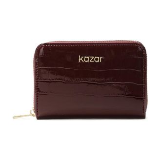 Kazar Elegante kleine Brieftasche mit gepr&auml;gtem Muster - - Accessories - Damen - Braun - ONE SIZE
