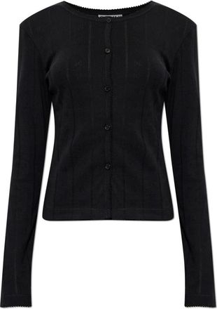 Ganni Femme, Pulls, Noir, Taille: 42 FR Gilet Ajust&eacute;