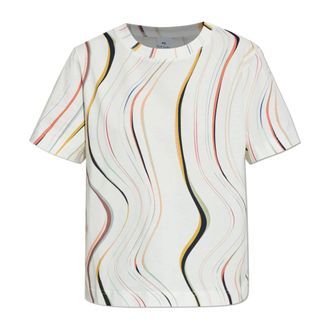 Paul Smith Femme, Tops, Beige, Taille: 40 FR T-Shirt Imprim&eacute;