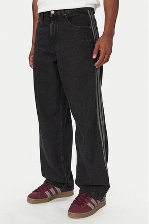adidas Jeans Sst Denim Jeans Mid-Rise Straight Leg IB6947 Schwarz Loose Fit