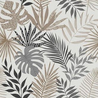 Douceur d'Intérieur Wachsrolle (RLX 1,37 m x 20 m) Gardenia, PVC Textilia mit Pailletten